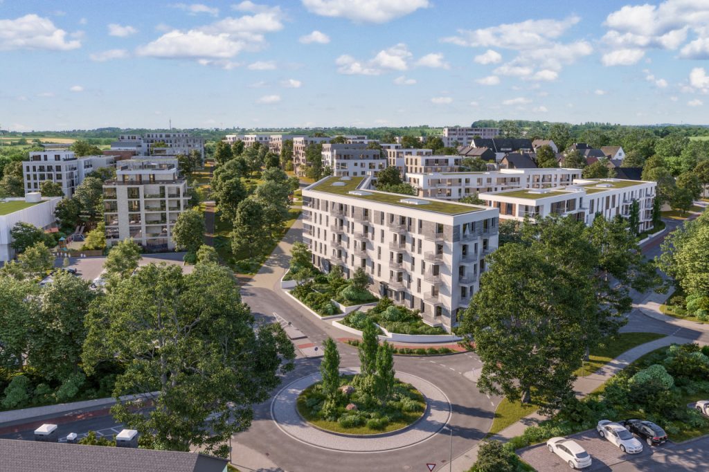 Catella‘s Düssel-Terrassen ohne fossile Energie - Konii