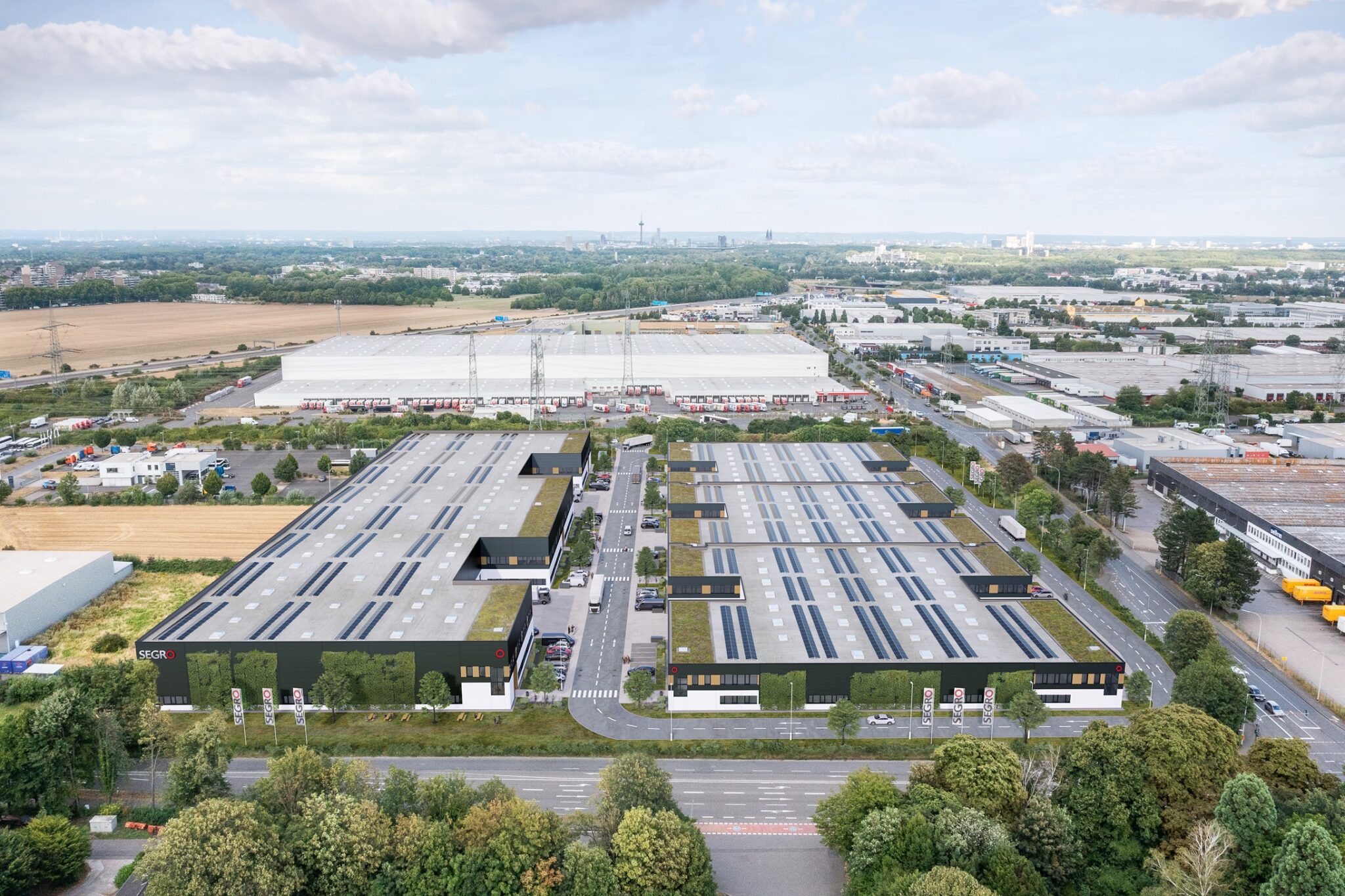 SEGRO vermietet 3.500 m² an zwei Unternehmen im SEGRO Park Frechen - Konii